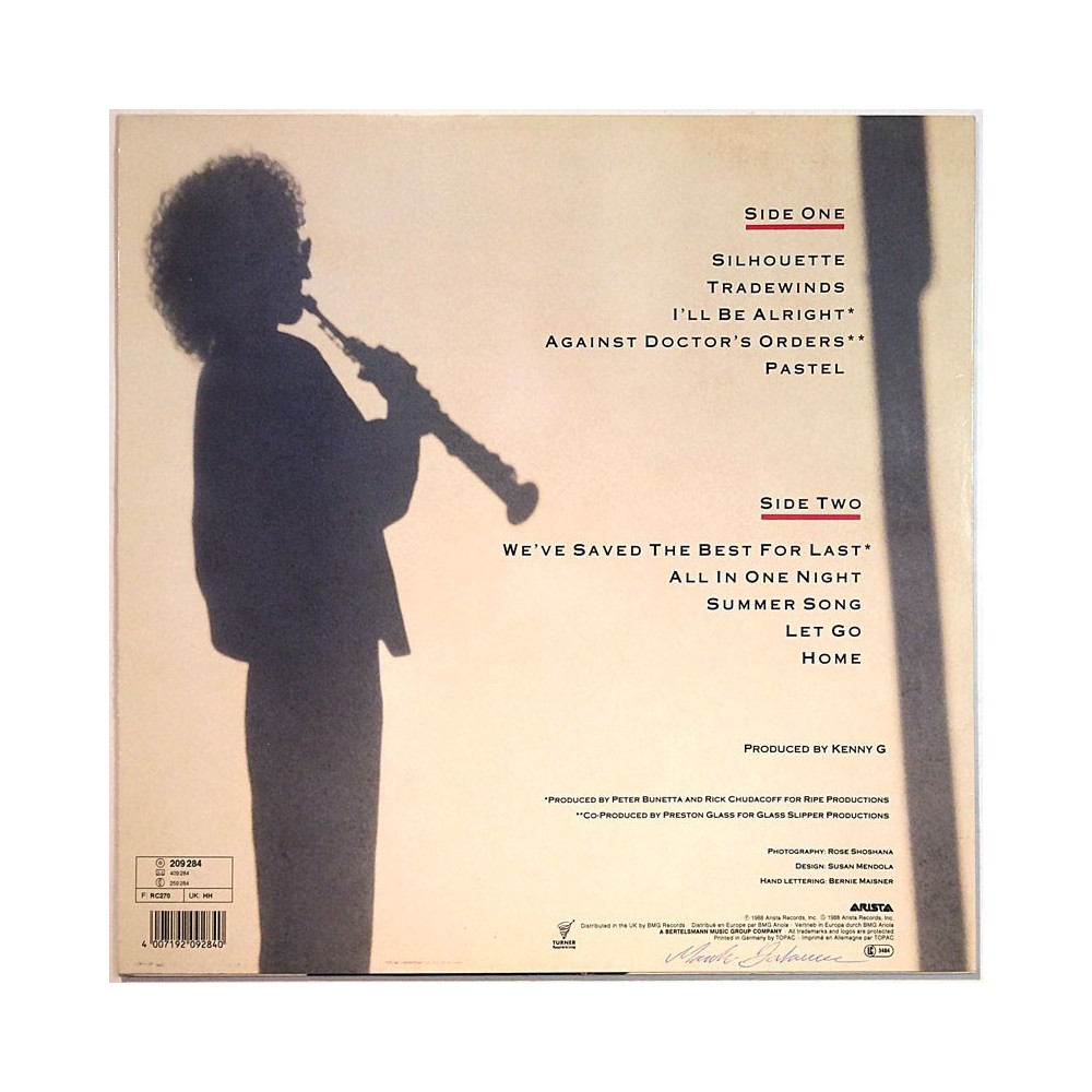 Kenny G Silhouette