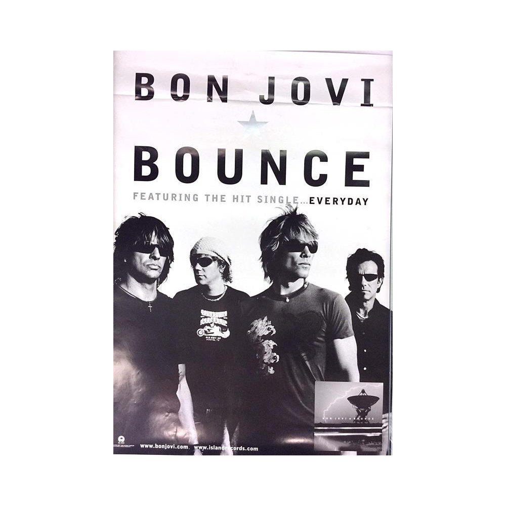 Bon Jovi: Bounce used original promo poster, year 2002