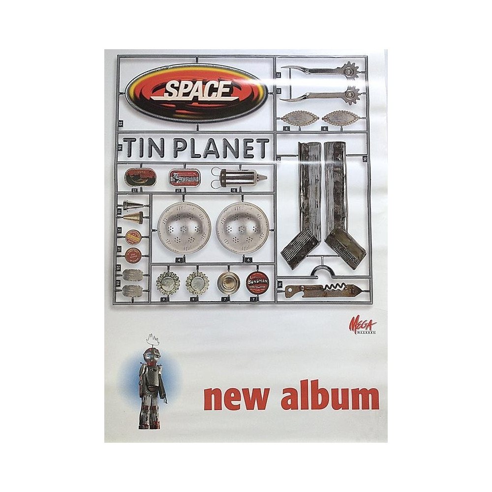 Space: Tin Planet used original promo poster, year 1998