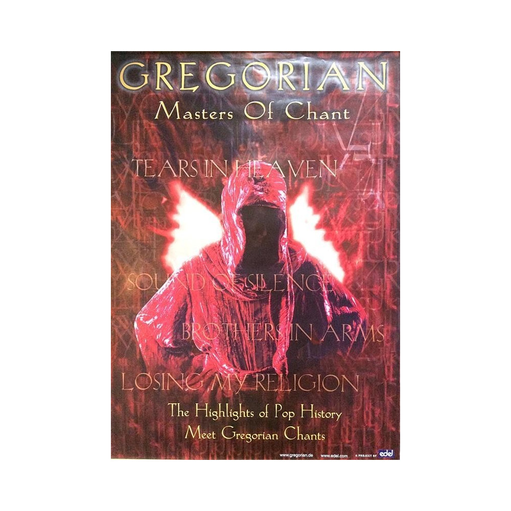 Gregorian Masters Of Chant: Tears in heaven Promojuliste 58cm x 84cm ...
