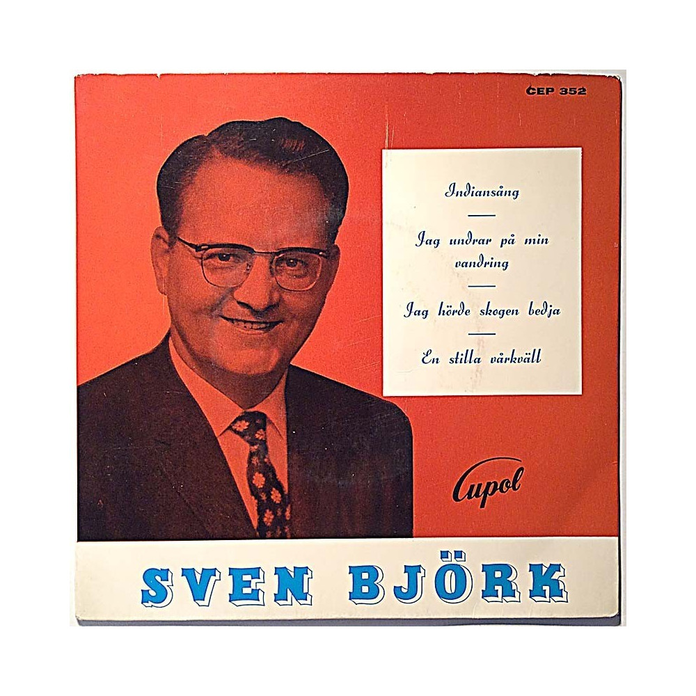Björk Sven Indiansång EP - käytetty vinyylisingle PS