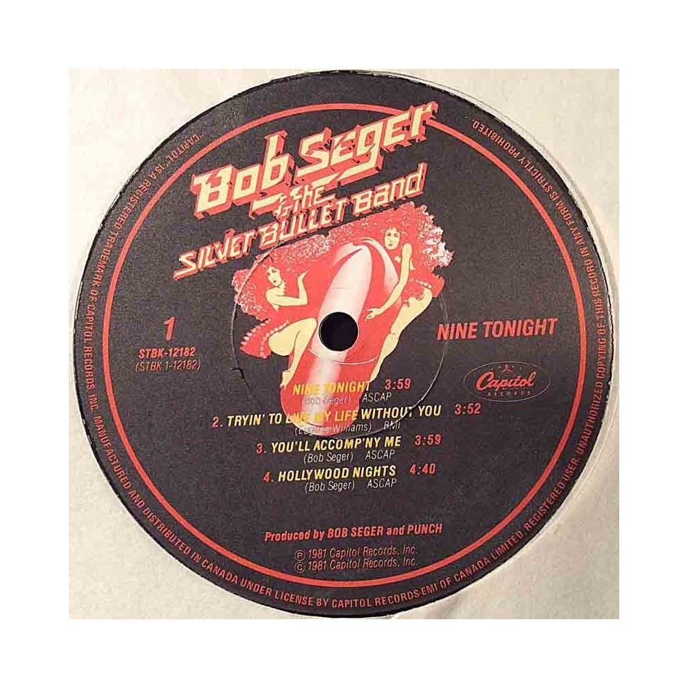 Seger Bob Nine Tonight side 1 & side 4 - kanneton LP