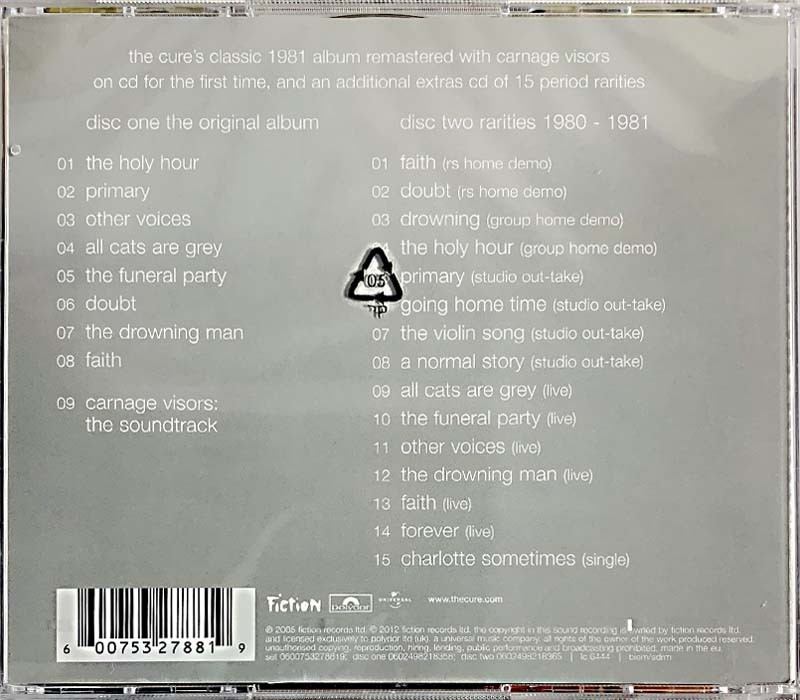 Cure Faith deluxe edition 2CD - CD