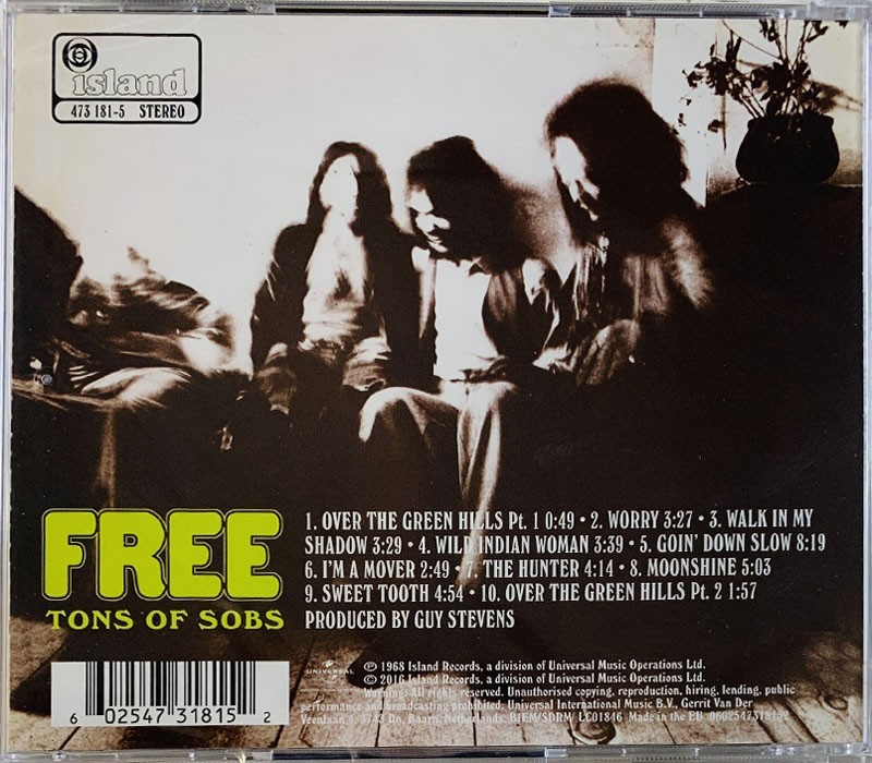 Free Tons of Sobs - CD-levy