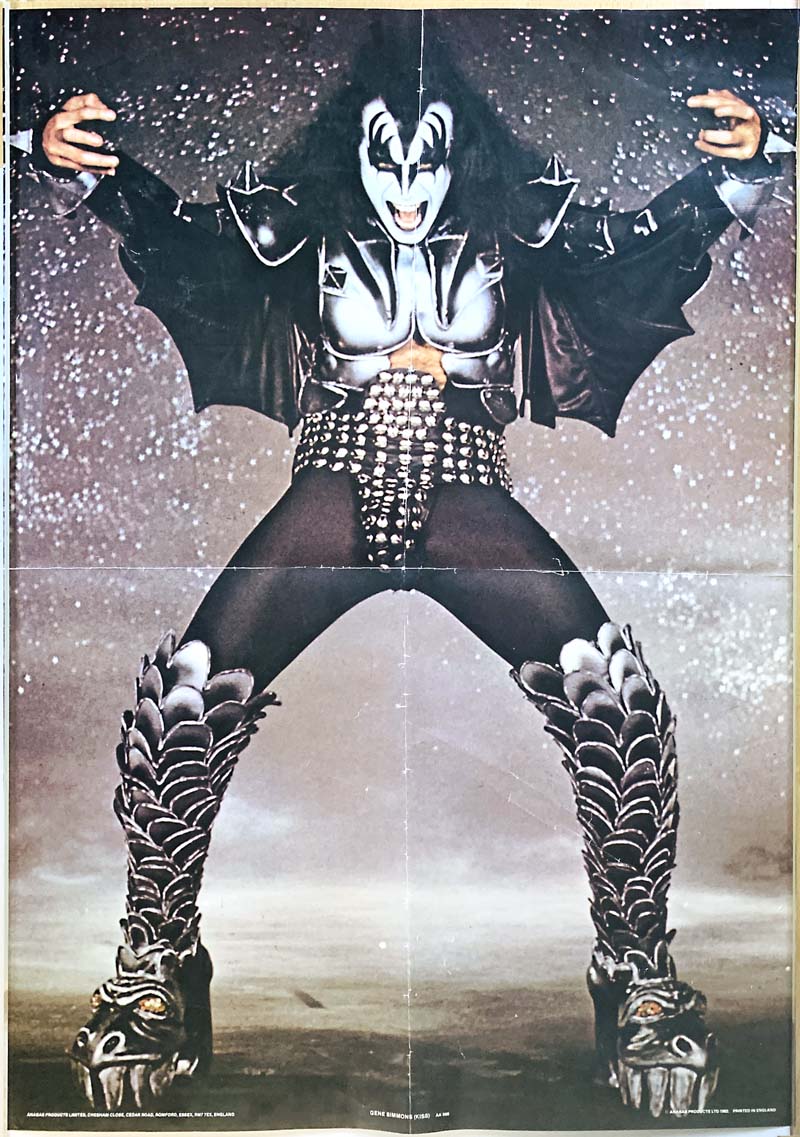 Simmons Gene Rare original vintage poster 60cm x 90cm - juliste