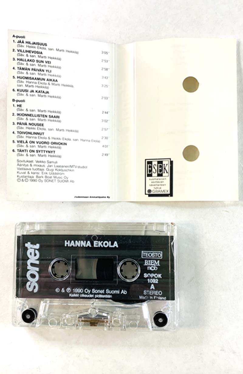 Ekola Hanna Hanna Ekola -90 - kasetti