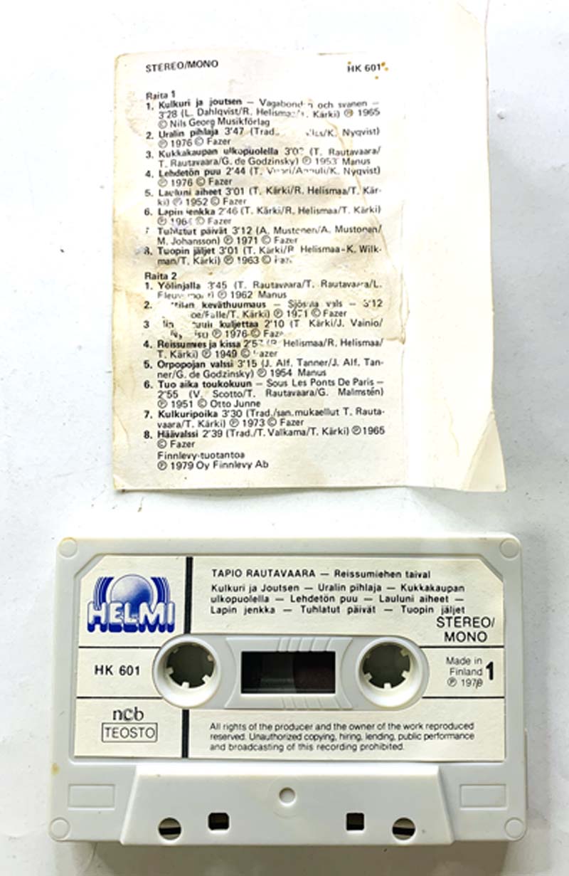 Rautavaara Tapio Reissumiehen taival osa 2 - Kasetti