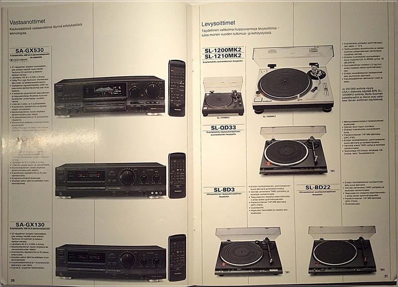 Technics Brochure HiFi, year 1992/1993